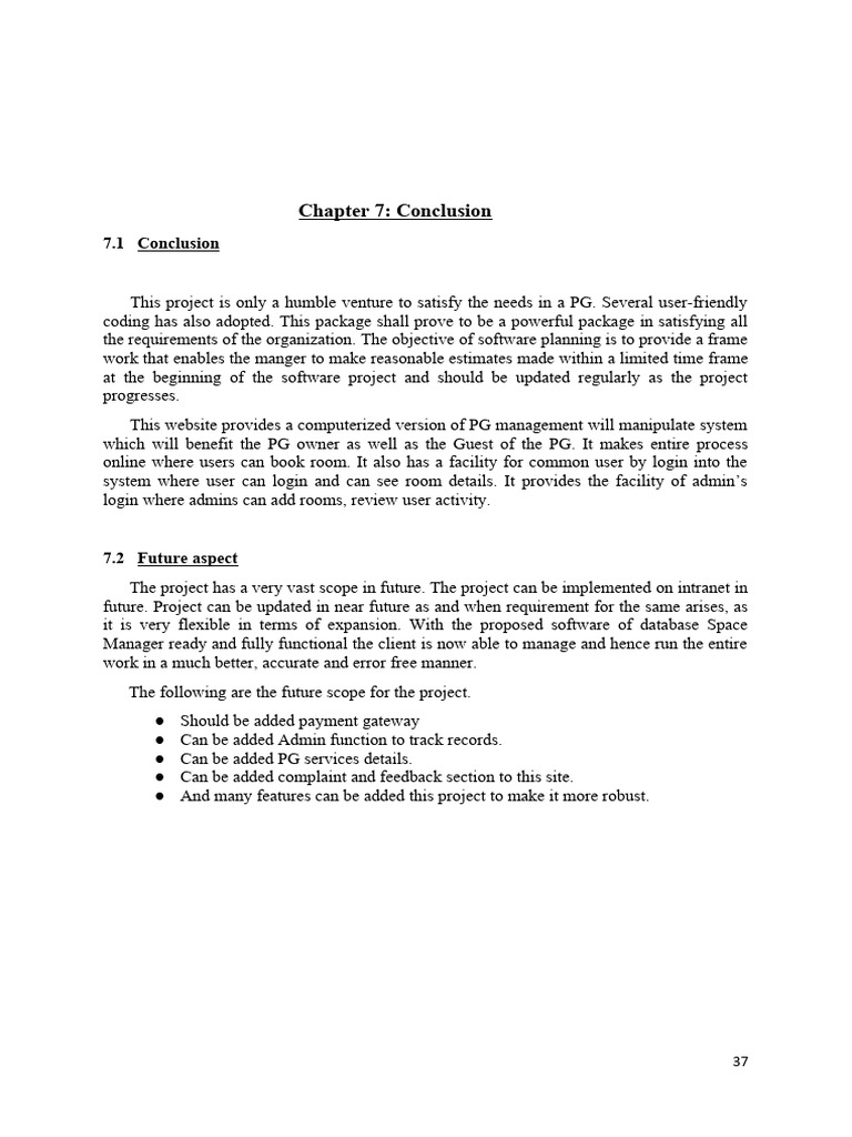 Chapter 7: Conclusion | PDF