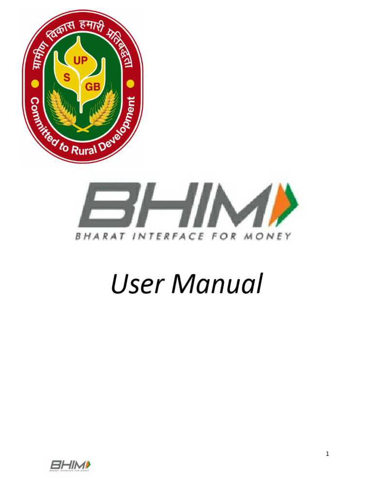 BHIM User Manual | PDF | Banking Technology | Payments