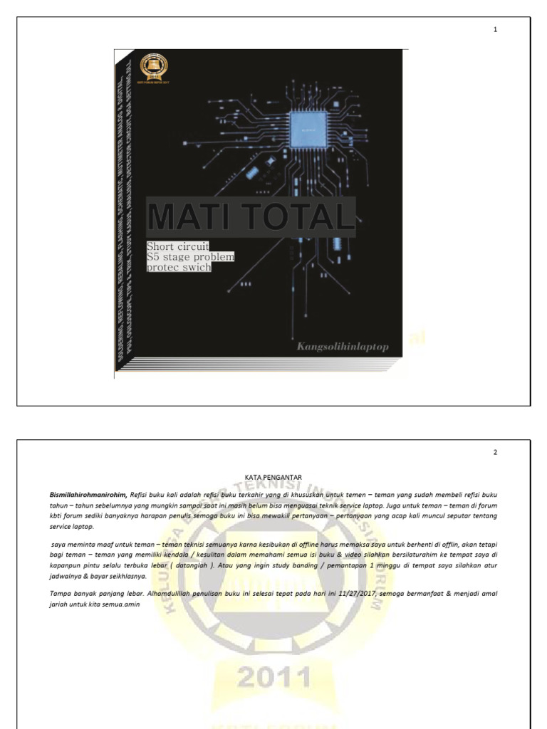 Ebook Cara Servicelaptop Mati Total | PDF | Griya & Taman | Komputer