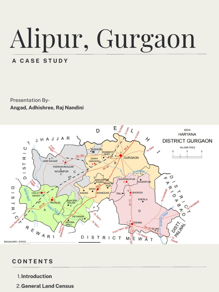 Alipur, Gurgaon Case Study | PDF | Water | Community