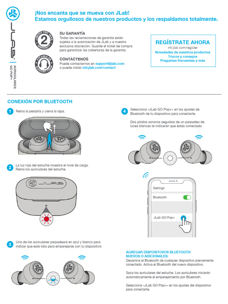 Es Go Pop Manual ES | PDF | Auriculares | Bluetooth