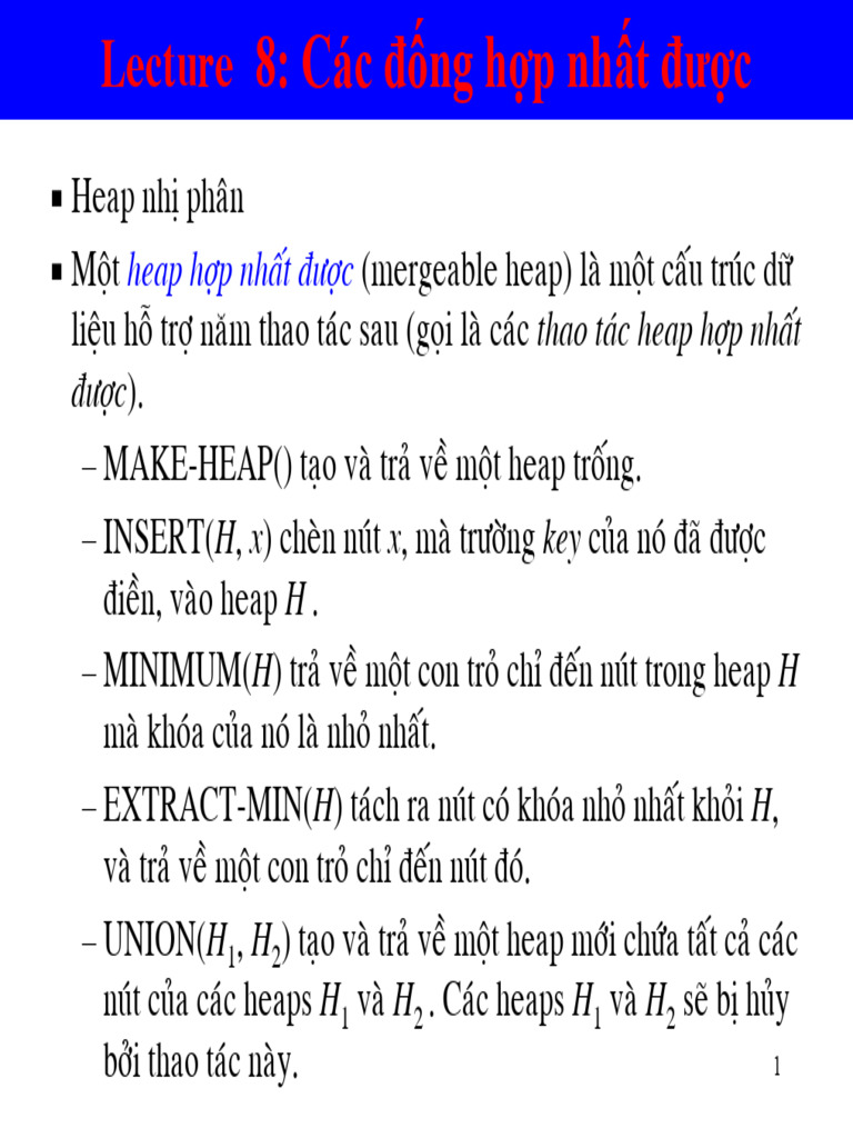 Lecture8 Binomheaps | PDF