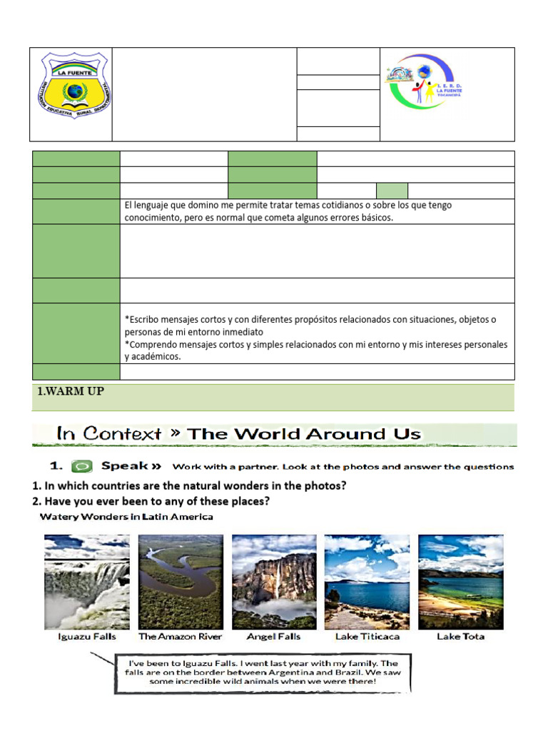 Guía Inglés Séptimo 2024 4toperiodo 2024 Pattyrg | PDF | Ciencia cognitiva | Cognición