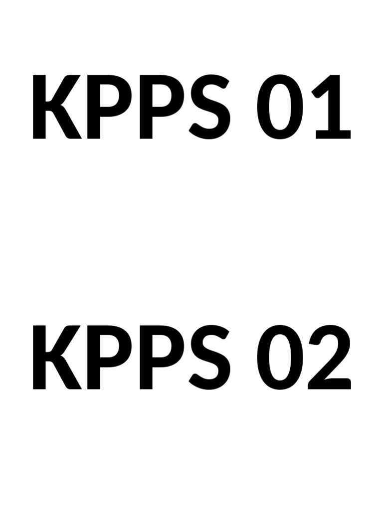 KPPS 01 | PDF