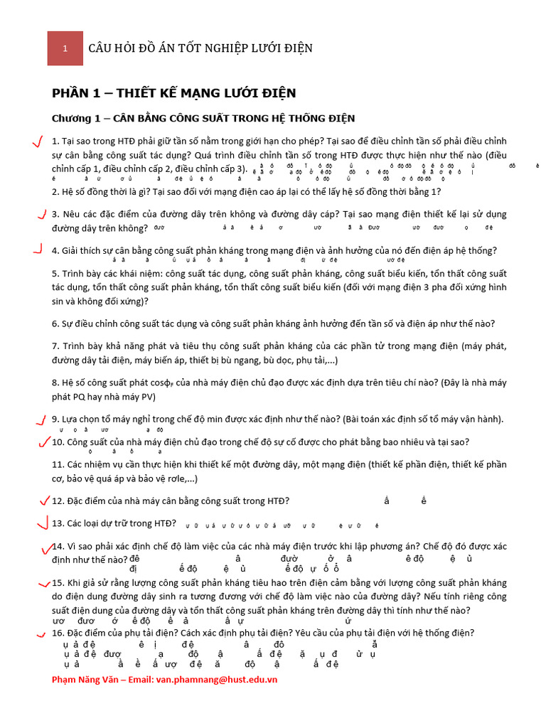 Cau Hoi Do An Tot Nghiep (CQ) | PDF