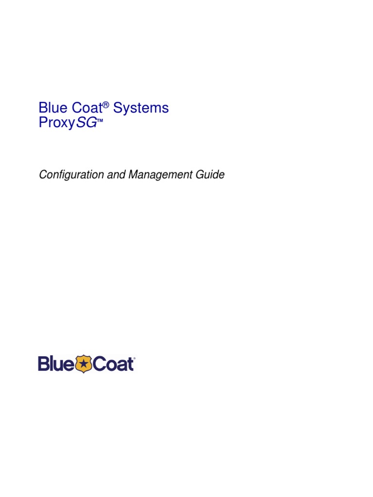 Bluecoat Manual | PDF | Proxy Server | Radius