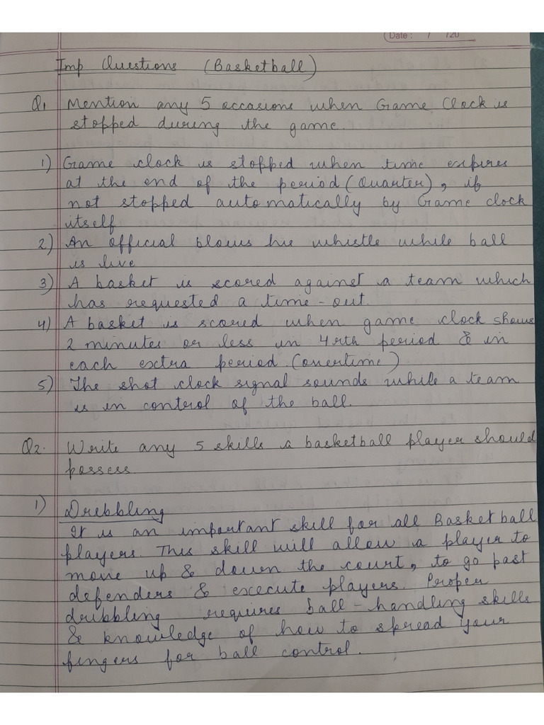 Basketball Notes | PDF