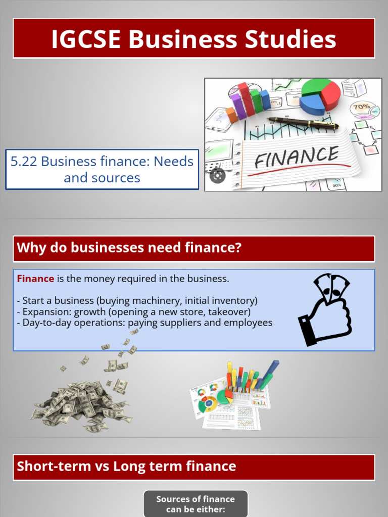 Chapter 22 Business Finance - Needs and Sources | PDF | Debt | Loans