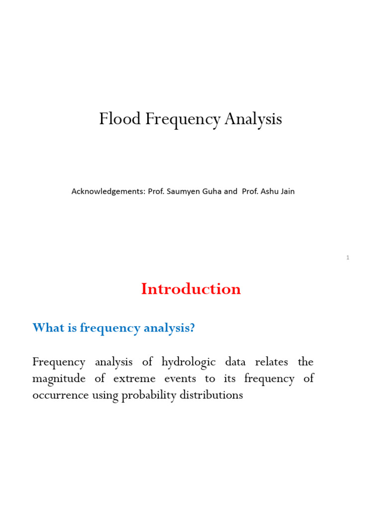 Flood Frequency Analysis Methods and Applications | PDF | Outlier ...