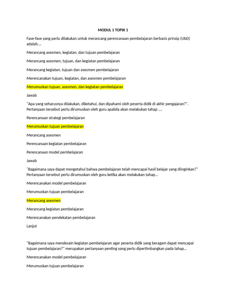 Latihan Pemahaman Tofik 1 | PDF