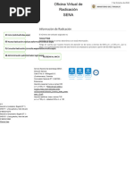 Radicacion de Documentos Oficina Virtual Sena | PDF | Derecho | Informática