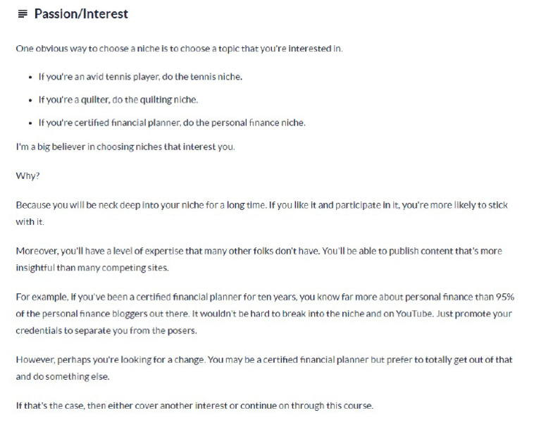 Passion-Interest | PDF