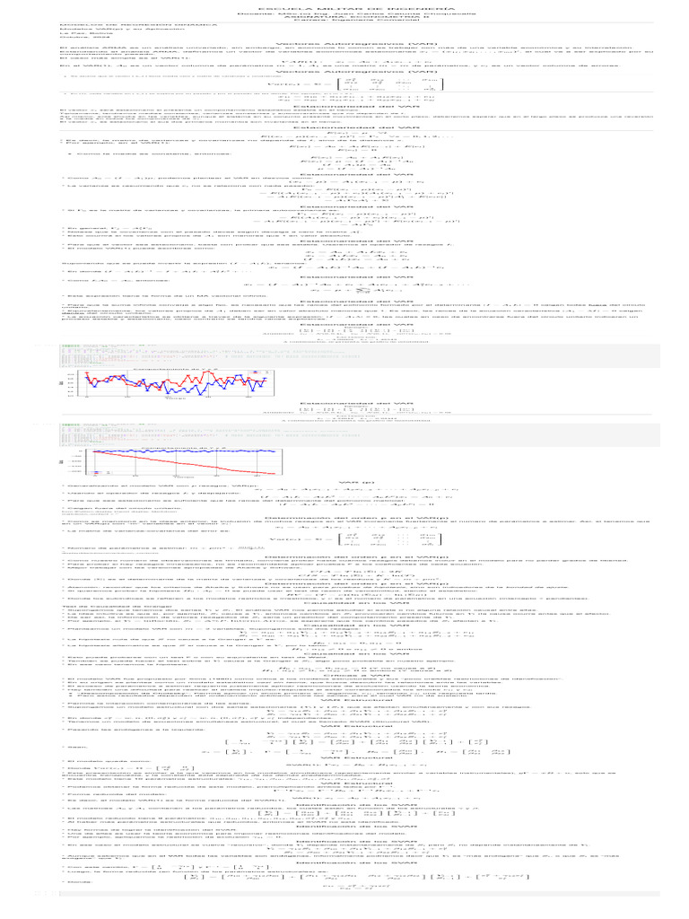 Primera Parte - Tema 4 - Eco2 - Modelos Var | PDF | Modelo autorregresivo | Matriz (Matemáticas)