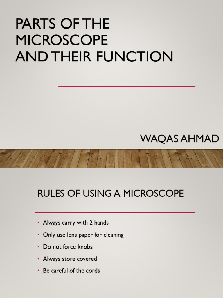 LEC. 2 Microscope | PDF | Science & Mathematics | Technology & Engineering