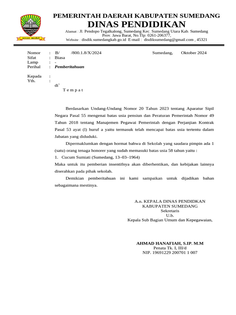 Surat - Surat Umum | PDF