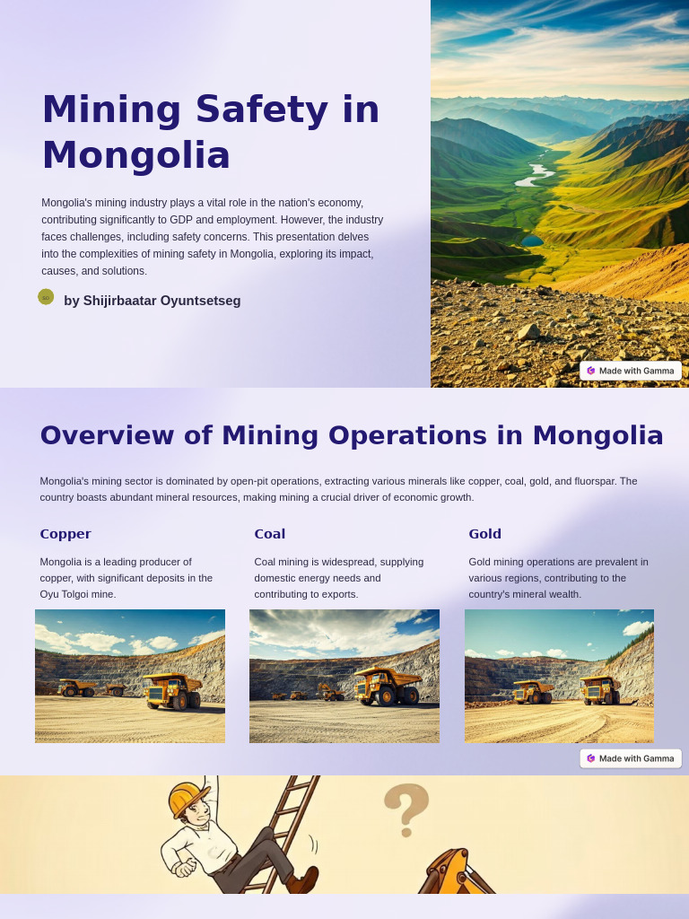 Mining Safety in Mongolia | PDF | Occupational Safety And Health | Mining