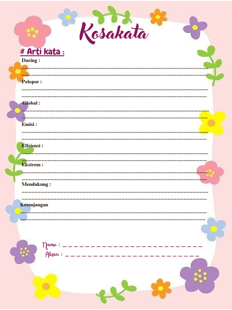 LKPD Sinonim-Antonim | PDF