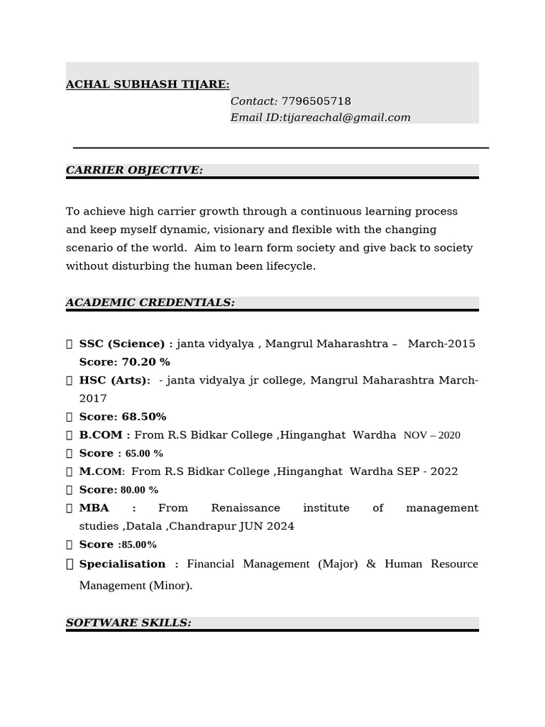 ARYAN RESUME-1 | PDF