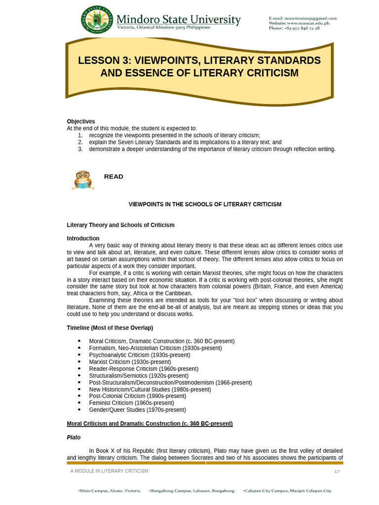 Part 3 Lesson 2 Lit. Crit. | PDF | Id | Oedipus Complex