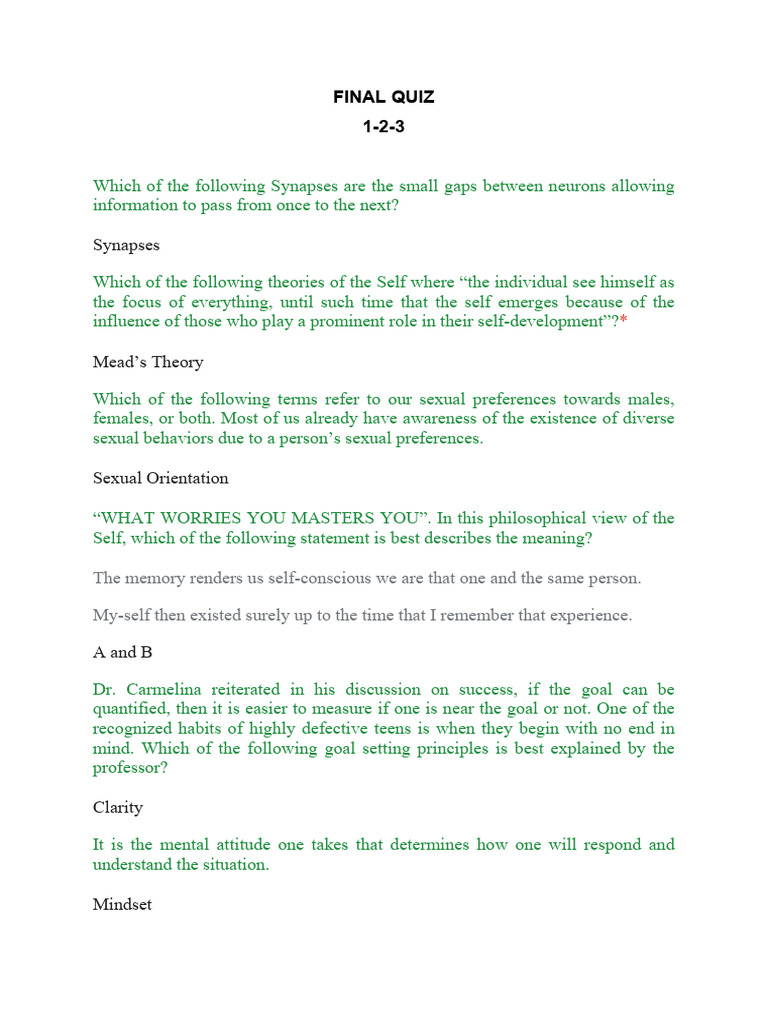 Uts-1-2-3 (Reviewer) | PDF | Id | Psychological Concepts