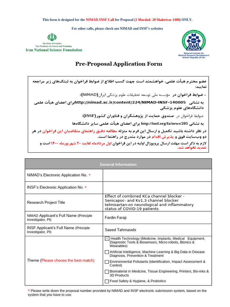 Pre-proposal-final.Telmisartan.Seni | PDF | Health Sciences | Health Care