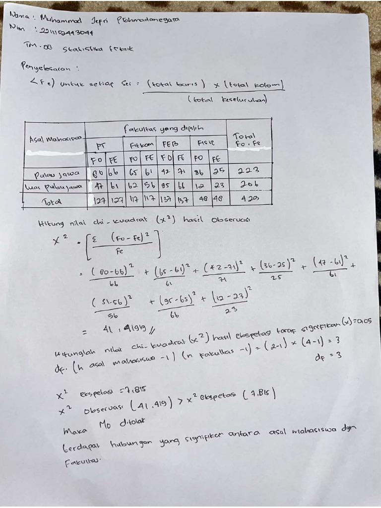 TM 08 Statistika Muhammad Jefri | PDF