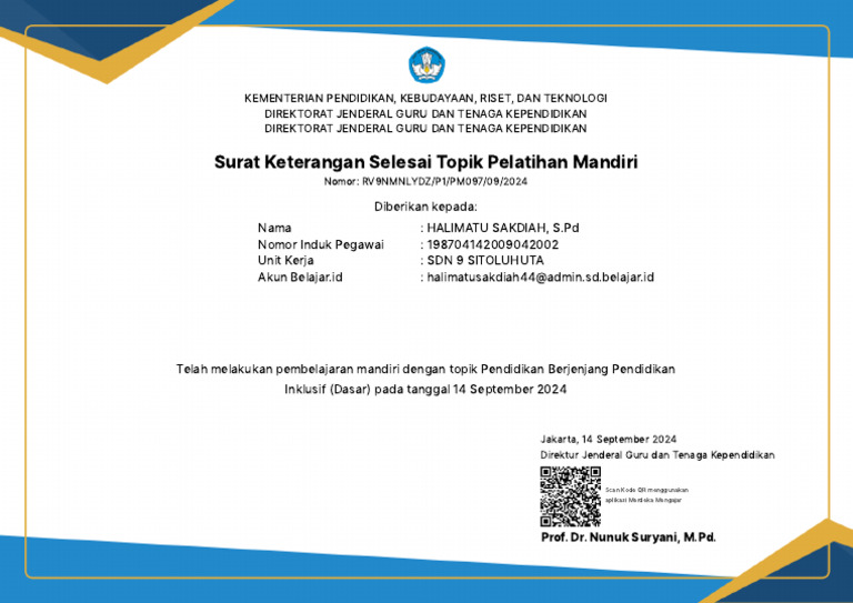 Surat Selesai 115 | PDF