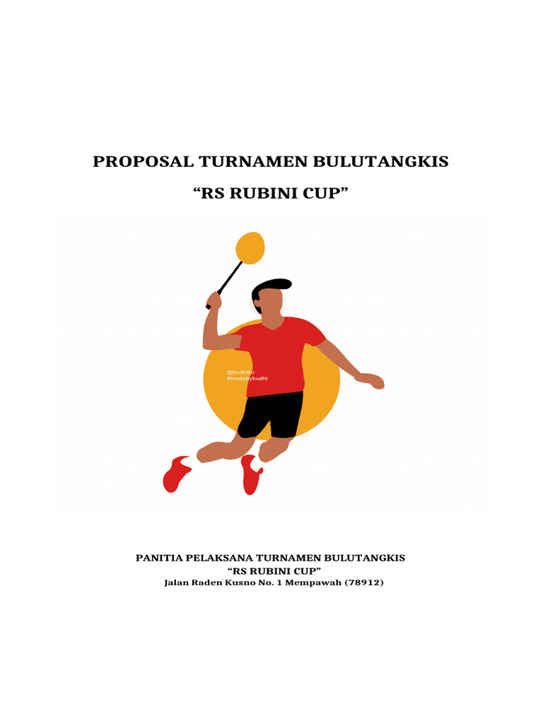 Proposal-Turnamen-Bulutangkis 2023 | PDF