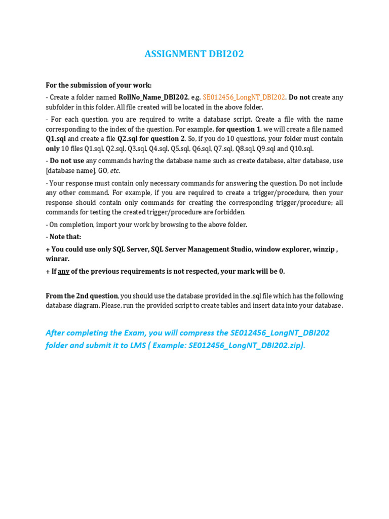 Assignment DBI202 | PDF | Computers