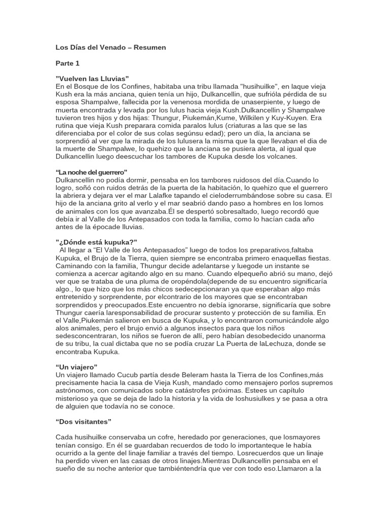 Los Días del Venado | PDF