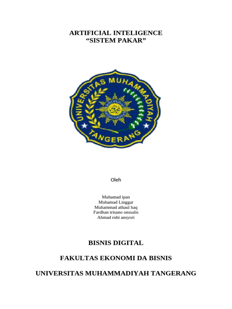 Makalah Ai Sistem Pakar | PDF