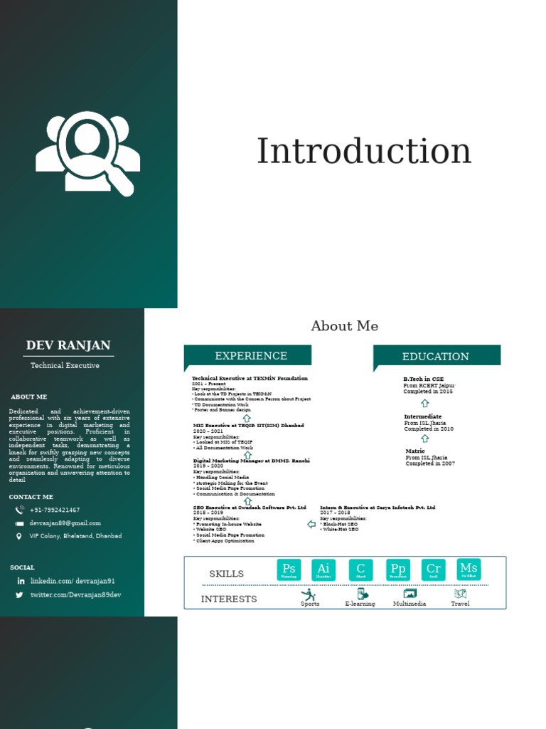 Professional Work Presentation | PDF | Career & Growth | Business