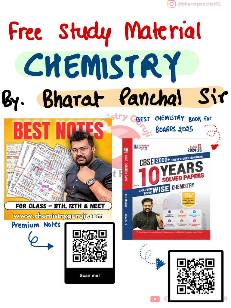 Formula Sheet by Bharat Panchal | PDF | Electrochemistry | Applied And ...