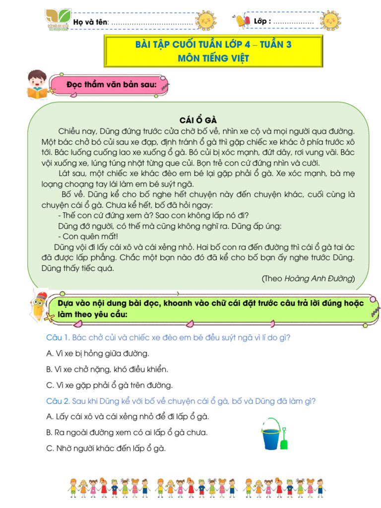 BTCT 3 - TIẾNG VIỆT - KNTT | PDF