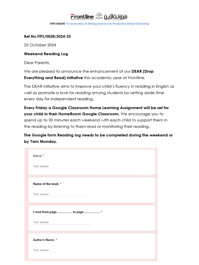 Ref - No.FIPS/0028/2024-25: "A Community of Lifelong Learners For ...