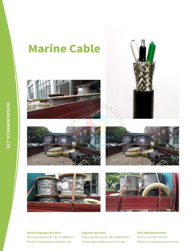 Deyuan spc-CJ86SC marine power cable | PDF