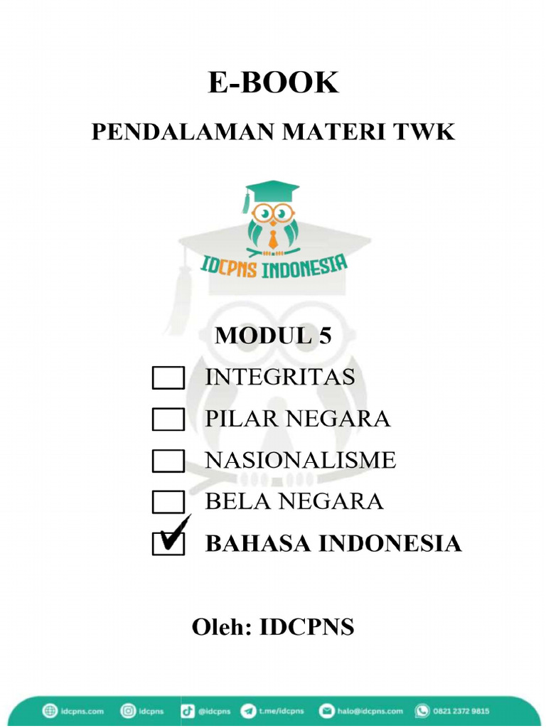 1722144986-Modul 5 (TWK) - Bahasa Indonesia | PDF