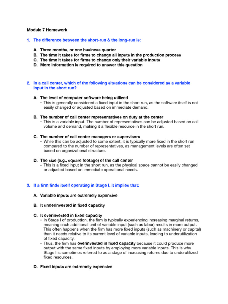 Module 7 Homework No Solution | PDF | Production Function | Labour ...