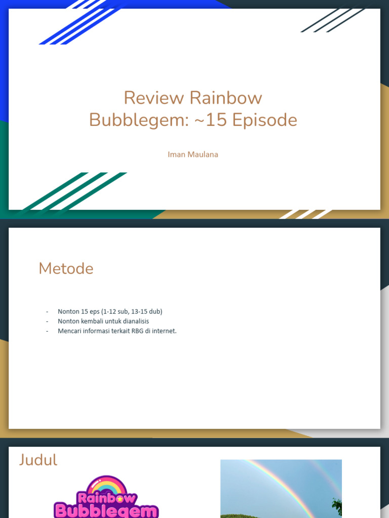 Rainbow Bubblegem - Analysis - Iman | PDF