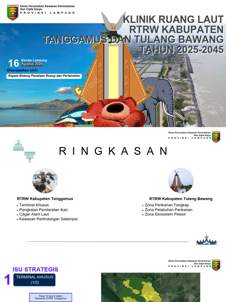 Ruang Laut Kabupaten Tanggamus Dan Tuba | PDF