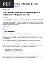 Puck's Final Monologue Explained | PDF | Poetry