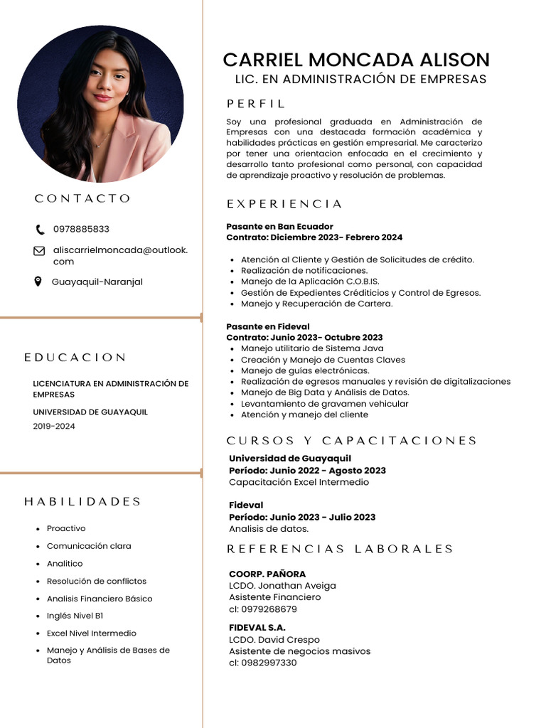 CV Alison Carriel | PDF | Business