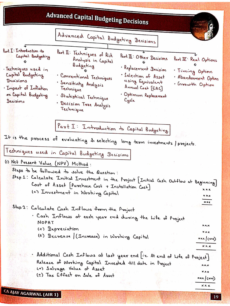 Advance Capital Budgeting Pdf