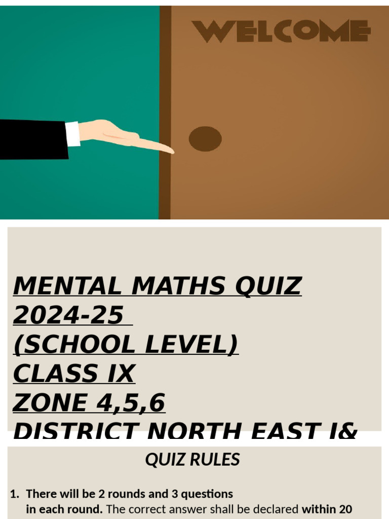 MMQC 9 SC Level 2024-25 | PDF