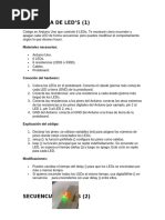 Laboratorio 2 Diseño de Un Sistema Semafórico Con Arduino y 6 LEDs en Tinkercad | PDF | Diodo ...