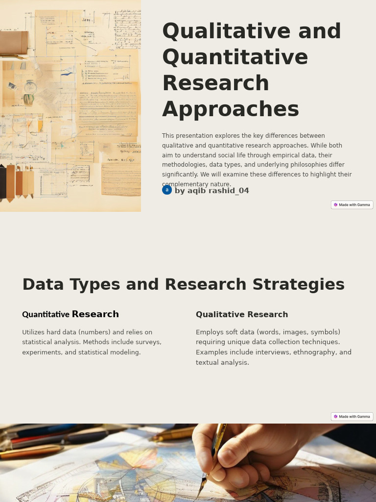 Qualitative and Quantitative Research Approaches | PDF | Quantitative ...