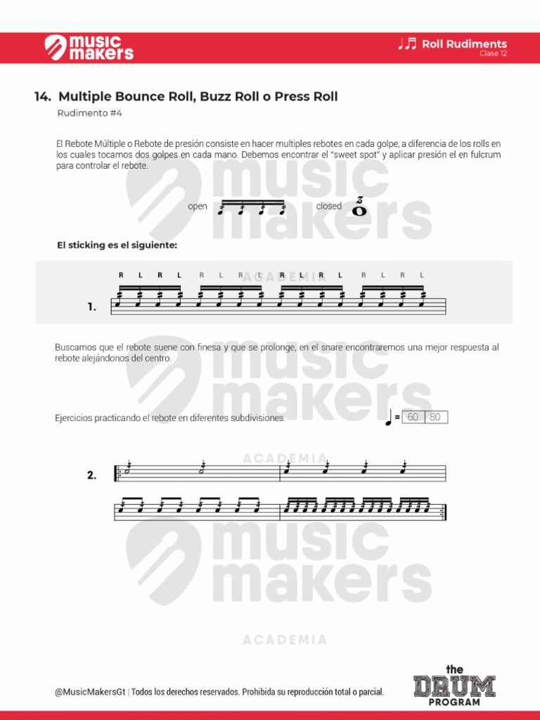Rudimentos - Clase 12 | PDF