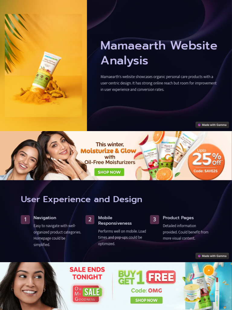 Mamaearth Website Analysis | PDF