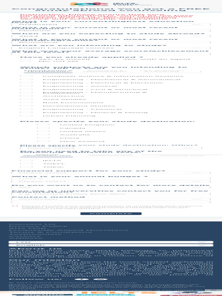 Study Abroad Questions IELTS Online Tests | PDF | Engineering ...