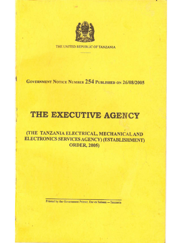 sw-1665852875-TEMESA ESTABLISHMENT ORDER | PDF